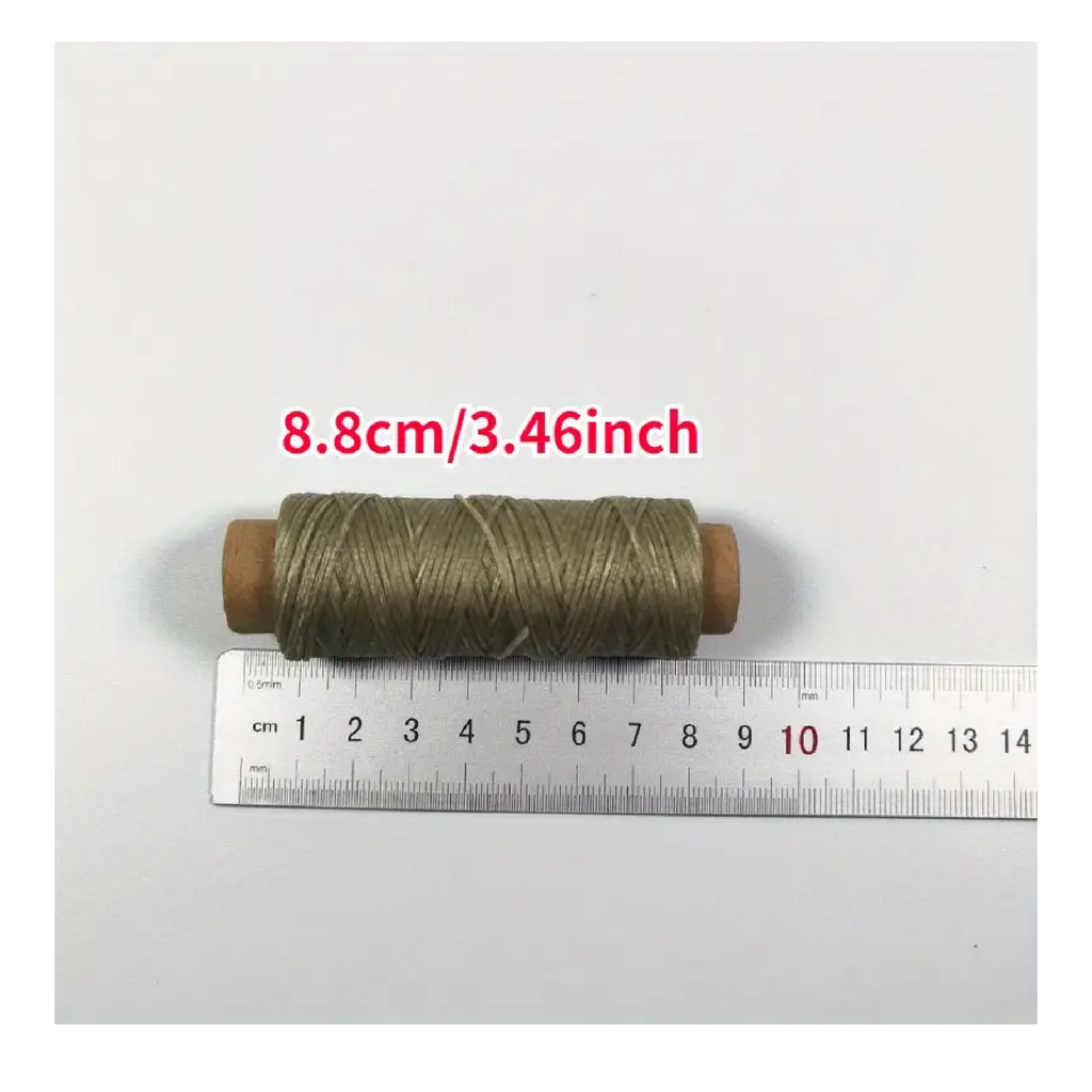 50m/roll 150D 0.8mm Waxed Thread Cotton Cord，Hand Stitching Thread For
