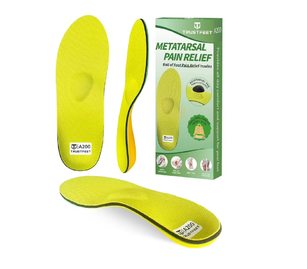Heavy Duty Support Metatarsal Pain Relief Insoles for Metatarsalgia,