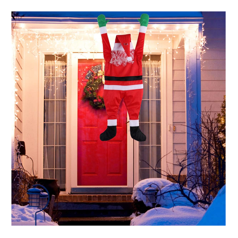 TOLOCO 4.1 FT Hanging Santa Claus, Christmas Decorations, Christmas Or
