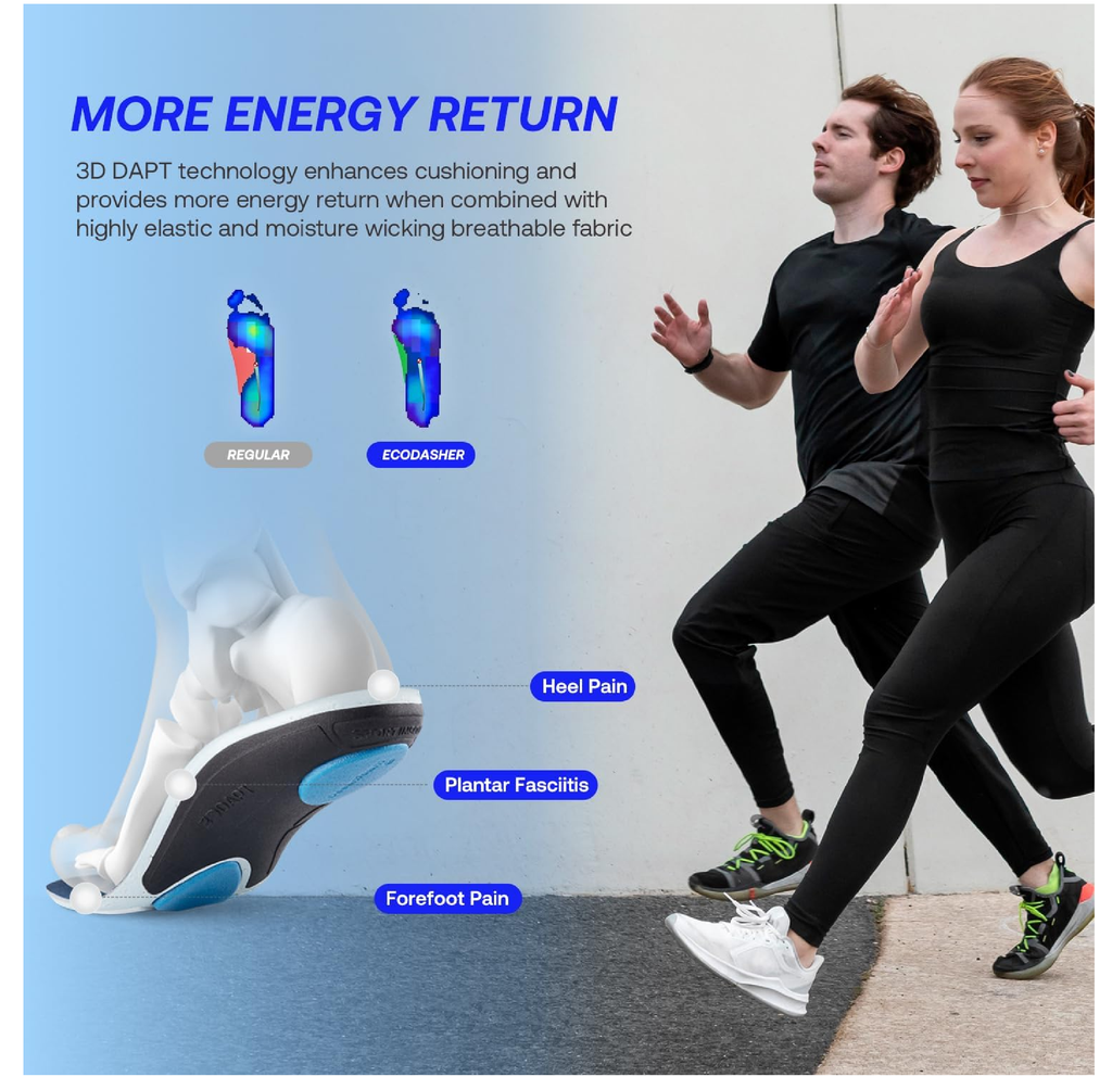 VALSOLE Dynamic Sport Insoles - Superior Performance 3D DAPT Arch Supp